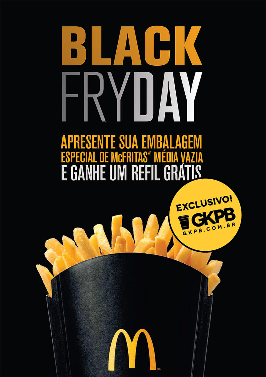 McDonald's oferece Refil de Batata Frita na Black Friday